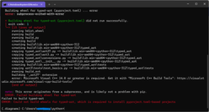 error: Microsoft Visual C++ 14.0 or greater is required. Get it with “Microsoft C++ Build Tools ...